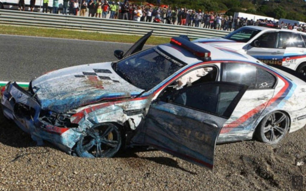 MotoGP BMW M5 Pace Car Crashes at Jerez - BimmerFile